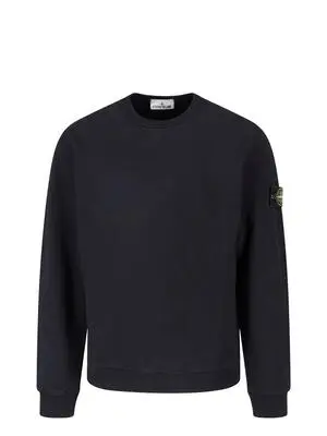 Stone Island Compass" Logo Sweatshirt - Black