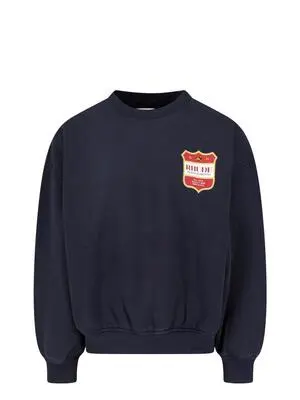 Rhude Filatro Crest Long Sleeve Sweatshirt - Black