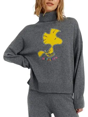 Chinti & Parker Wool-cashmere Woodstock Roll Neck Sweater - Grey
