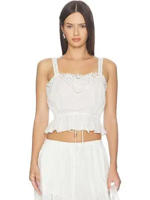 CAMILA COELHO Carlina Top - Ivory