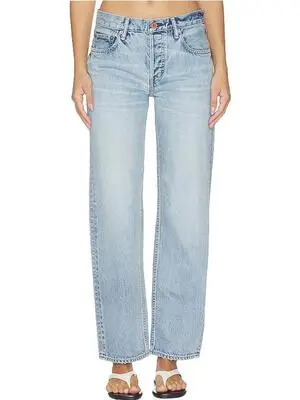 Moussy Vintage Covington Straight Jeans - Light Blue