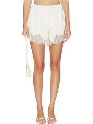 Citizens Of Humanity Lace Trimmed Tap Short - Cream