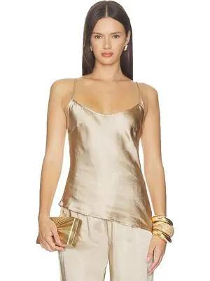 SNDYS. Molly Metallic Top - Bronze