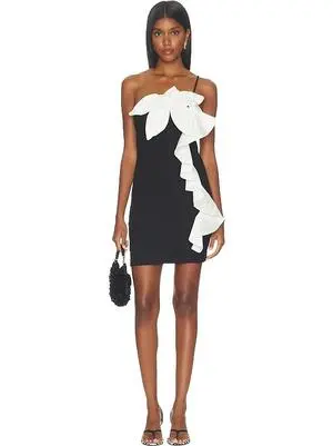 PatBO Taffeta Tarsila Mini Dress - Black