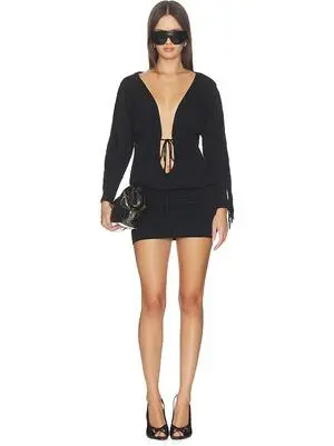 NIIHAI Elle Fringe Dress - Black