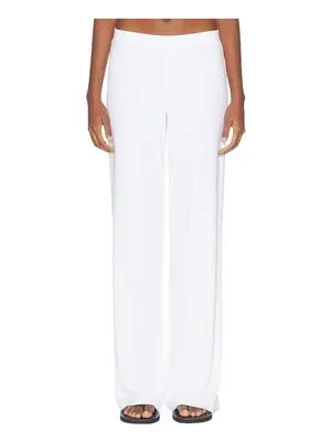Eterne Butter Rib Easy Lounge Pant - White