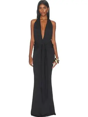 LOVERS AND FRIENDS Coralie Gown - Black