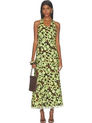 SIEDRES Zenya Halterneck Maxi Dress - Multi