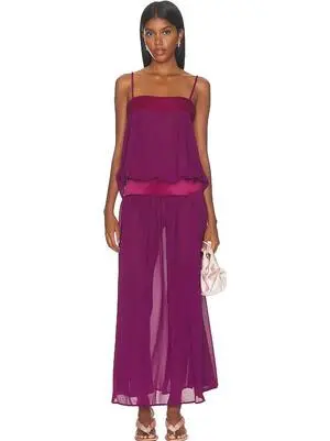 LIONESS LIONESS Maxi Dress With Satin Trim
