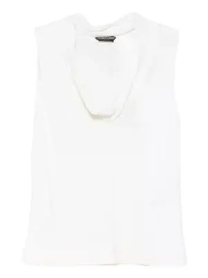 TOM FORD Cowl Neck Sleeveless Top - White