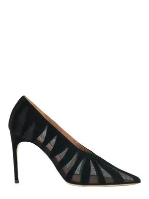 MALONE SOULIERS Tippi Panelled Suede Pumps - Black