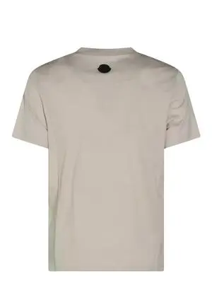 Moncler Three-dimensional Logo Cotton T-shirt - Neutrals