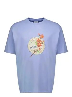 Drole De Monsieur Drôle Porcelaine-print T-shirt Blue