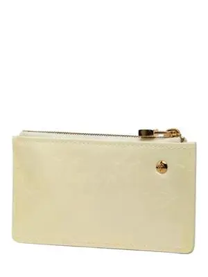 LOUIS VUITTON Monogram Vernis Pochette Cles Coin Pouch - White