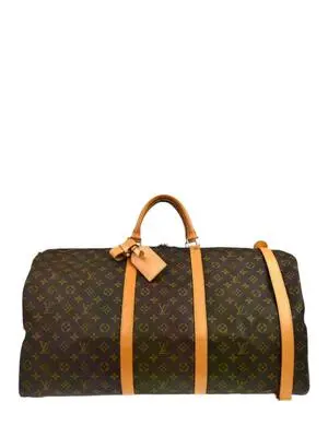 LOUIS VUITTON 1994 Keepall Bandouliere 60 Holdall Bag - Brown