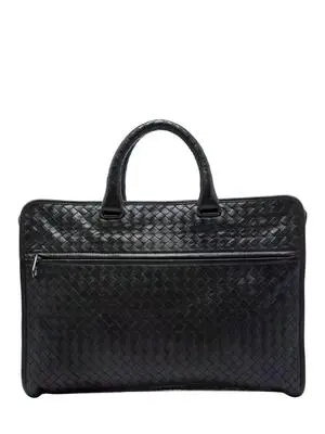 Bottega Veneta Nappa Intrecciato Business Bag - Brown