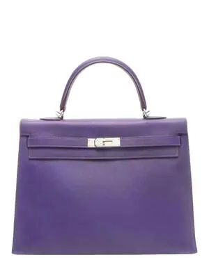 Hermès Epsom Kelly Ii Sellier 35 Satchel - Purple
