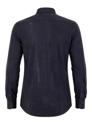 XACUS Micro-patterned Long-sleeve Shirt - Blue