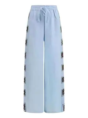 ALEMAIS Grace Wide-leg Pants - Blue