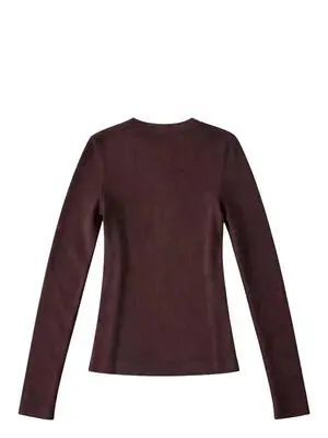 TREDICITREDICI TREDICITREDICI Ribbed Knit Button-Up Sweater