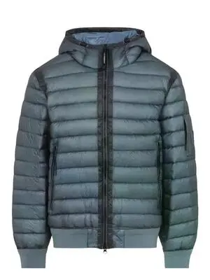 C.P. COMPANY D.d. Shell Hooded Down Jacket With Lens - Blue