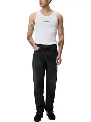 LES DEUX Faded Effect Jeans - Black