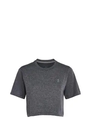 On Train Flex Crop T-shirt - Grey