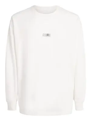 MAISON MARGIELA Cotton Numerical Logo T-shirt - White
