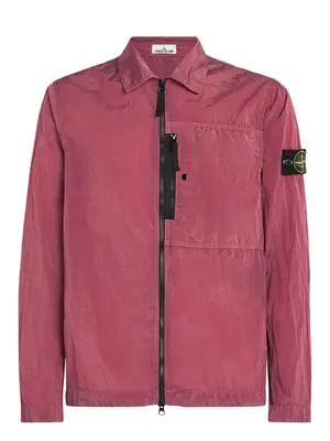 Stone Island Nylon Metal Overshirt - Red
