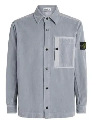 Stone Island Organic Corduroy Overshirt - Grey
