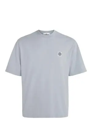 Stone Island Cotton Logo T-shirt - Grey