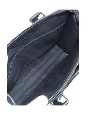 LOUIS VUITTON Monogram Taurillon Sac Plat Cross Satchel - Black