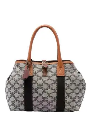 Celine Macadam Canvas Tote Bag - Neutrals