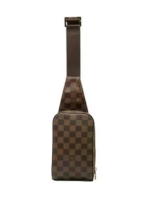 LOUIS VUITTON Damier Ebene Geronimos Crossbody Bag - Brown