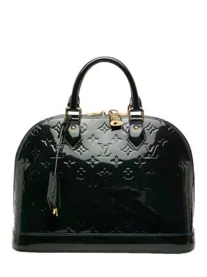 LOUIS VUITTON Monogram Vernis Alma Pm Handbag - Blue