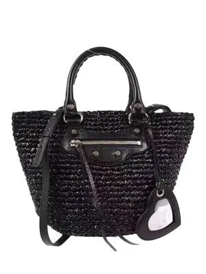Balenciaga Le Cagole Panier Tote Bag - Black