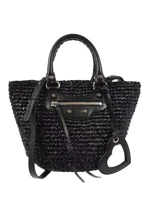 Balenciaga Le Cagole Panier Tote Bag - Black