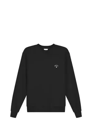 ARTE ANTWERP Embroidered Heart Motif Sweatshirt - Black