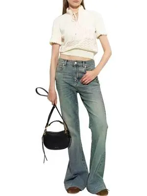 Alexander McQueen Pointelle Knit Top - Neutrals