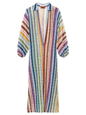 Missoni Zig-zag Maxi Dress - White