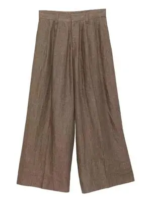 ERL Wide-leg Tailored Trousers - Brown