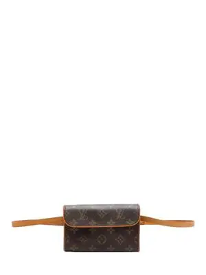 LOUIS VUITTON 2003 Monogram Florentine Belt Bag - Brown