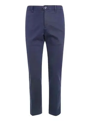 Incotex Cotton Chino Trousers - Blue