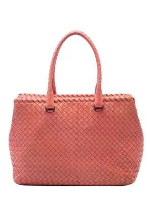 Bottega Veneta Woven Nappa Leather Tote Bag - Pink