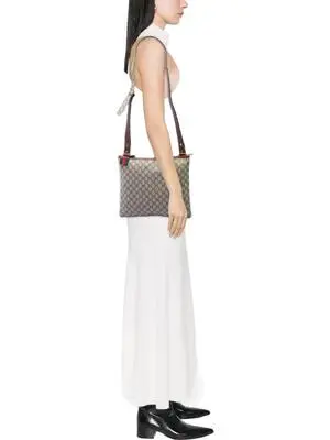 Gucci Gg Supreme Web Crossbody Bag - Neutrals