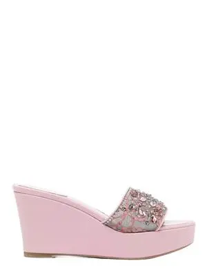 Rene Caovilla 100mm Christy Crystal-embellished Sandals - Pink