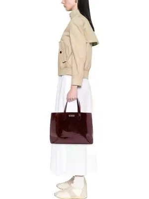 LOUIS VUITTON Monogram Vernis Wilshire Mm Tote Bag - Red