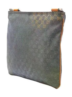 Gucci Gg Supreme Crossbody Bag - Grey