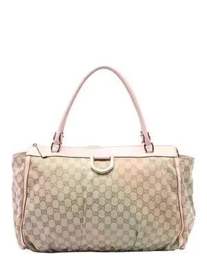 Gucci Gg Canvas Abbey D Ring Tote Bag - Neutrals