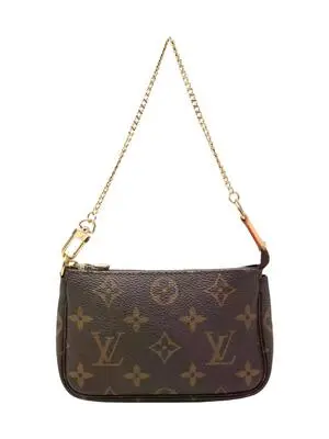 LOUIS VUITTON Monogram Mini Pochette Accessoires Handbag - Brown